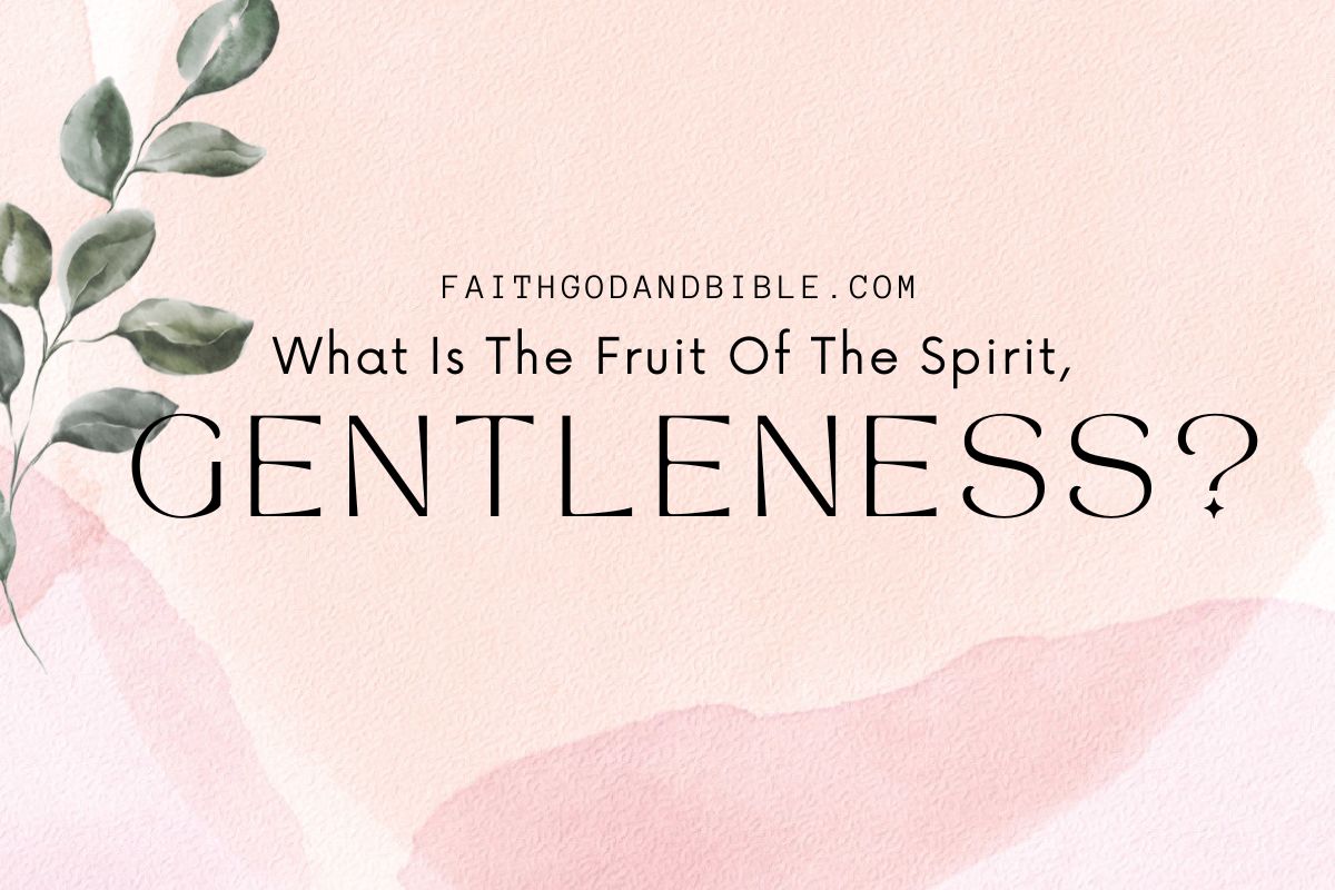 What Is The Fruit Of The Spirit, Gentleness?