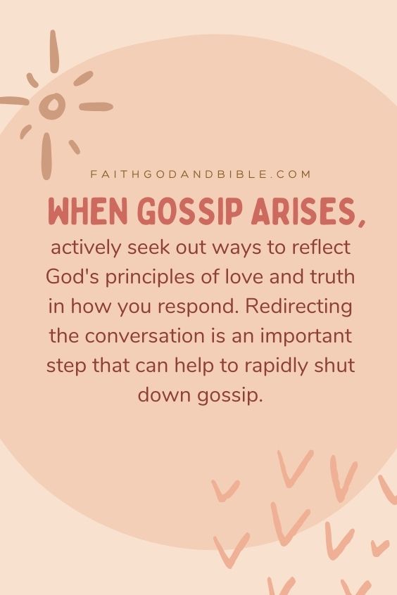 How Do You Shut Down Gossip Biblically?