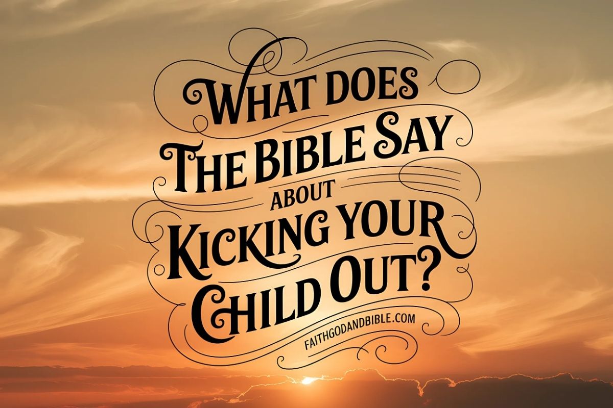 What Does The Bible Say About Kicking Your Child Out?